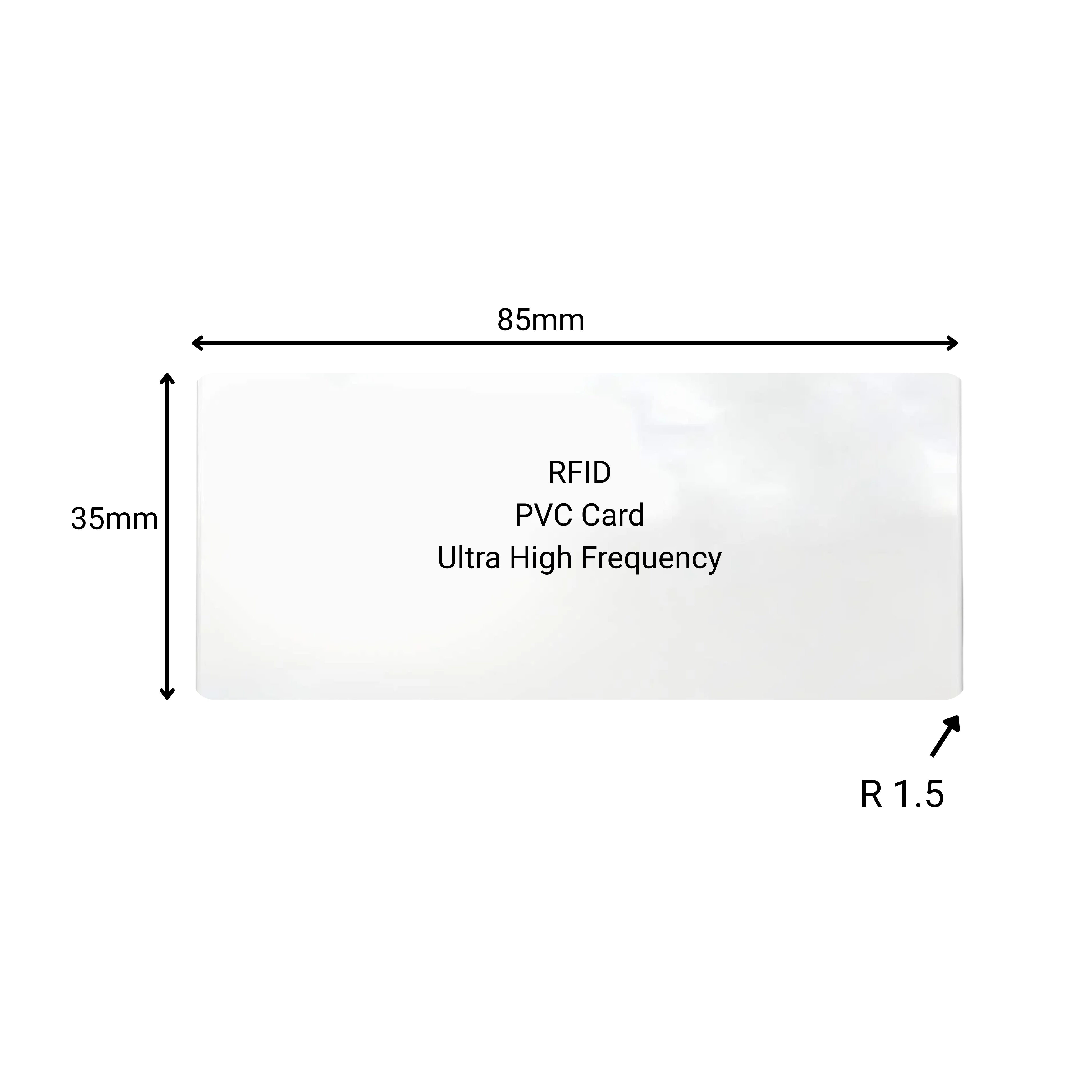 UHF RFID PVC Card | 85x35mm | The RFID Company