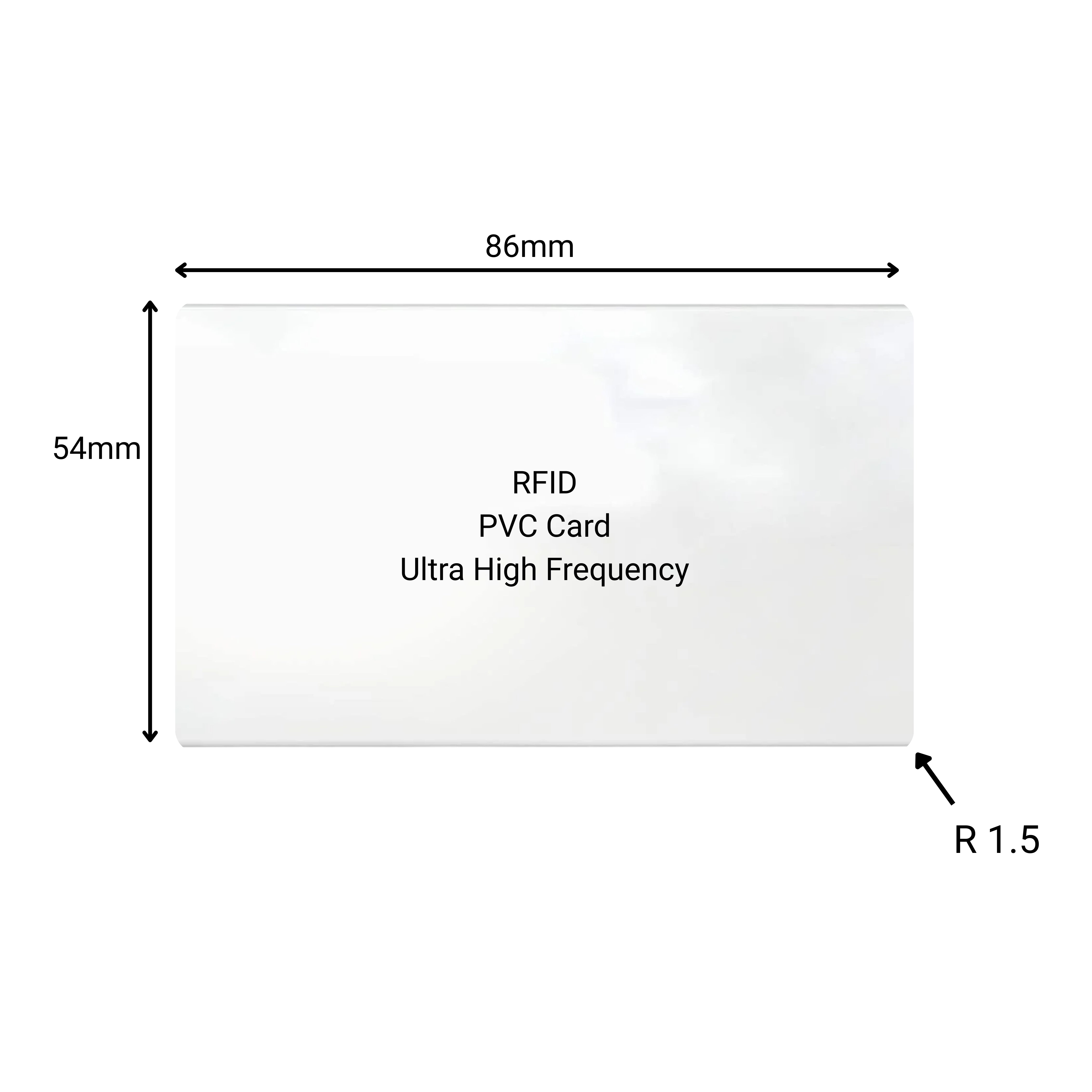 UHF RFID PVC Card | 86x54mm | The RFID Company