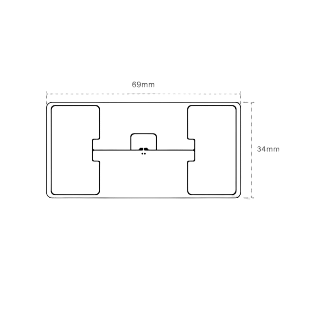 DOP Label UHF TRC980 69x34mm – The RFID Company